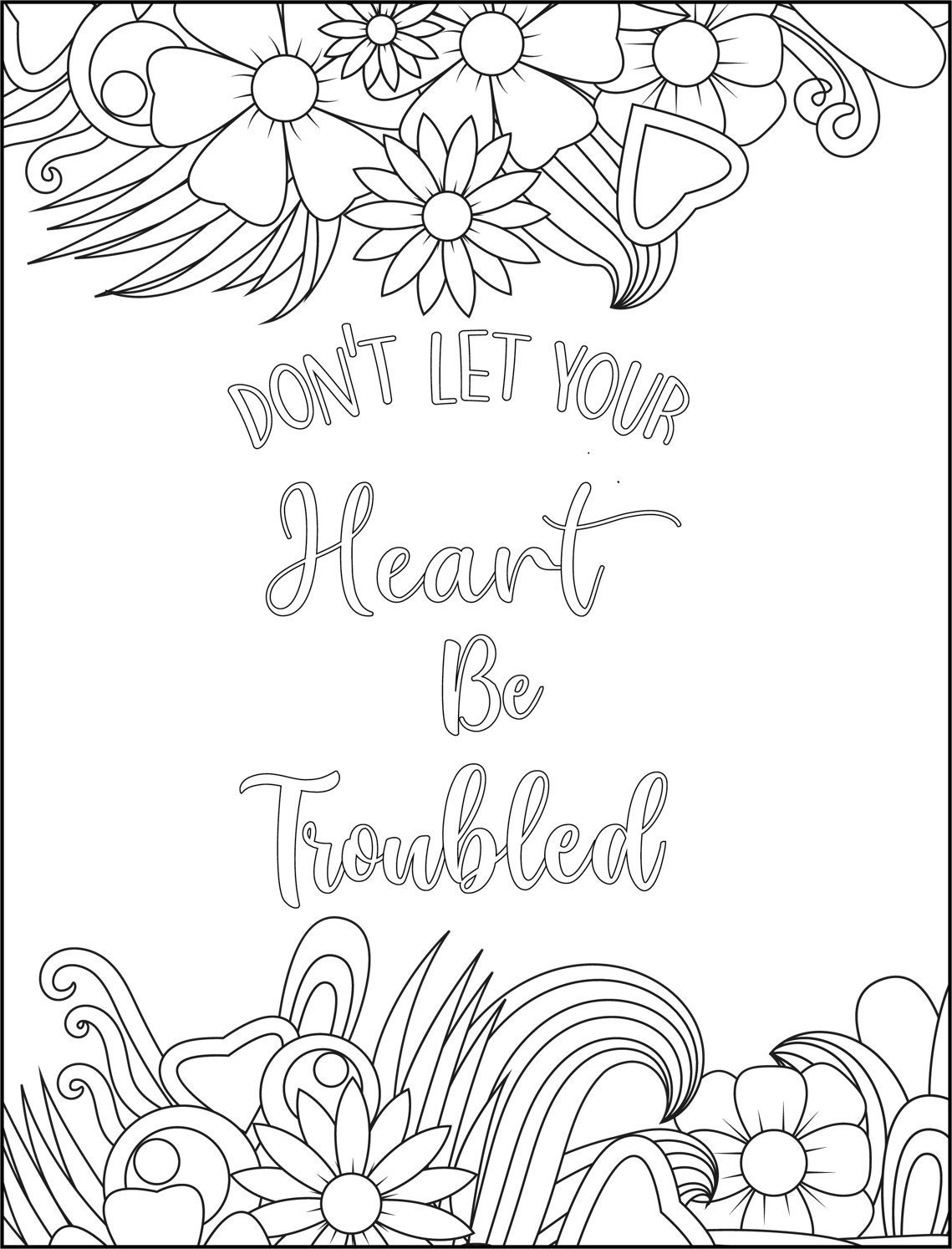 40 Bible Quote Coloring Pages | Christian Coloring Book Pages ...