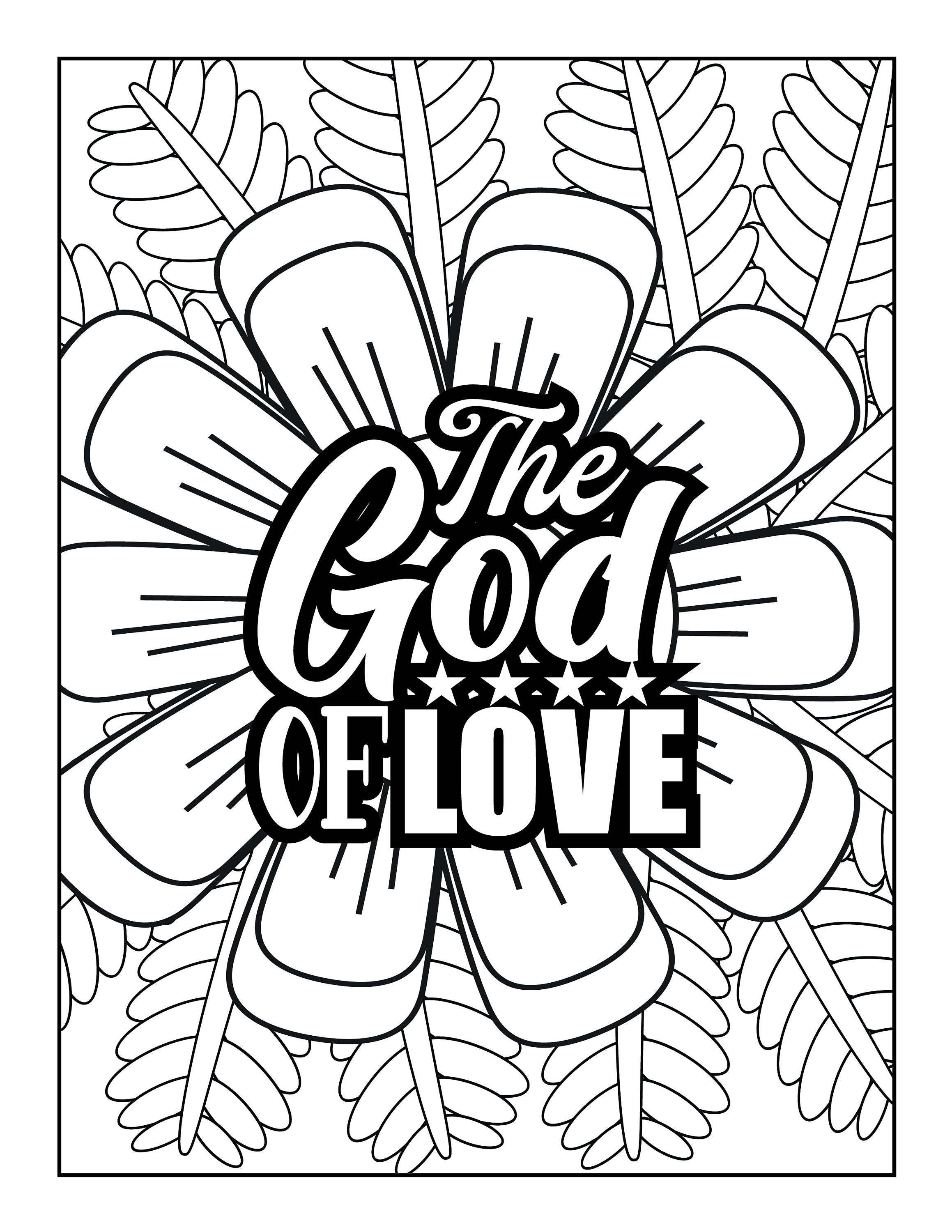 40 Inspirational Religious Coloring Pages | Christian Coloring Book ...