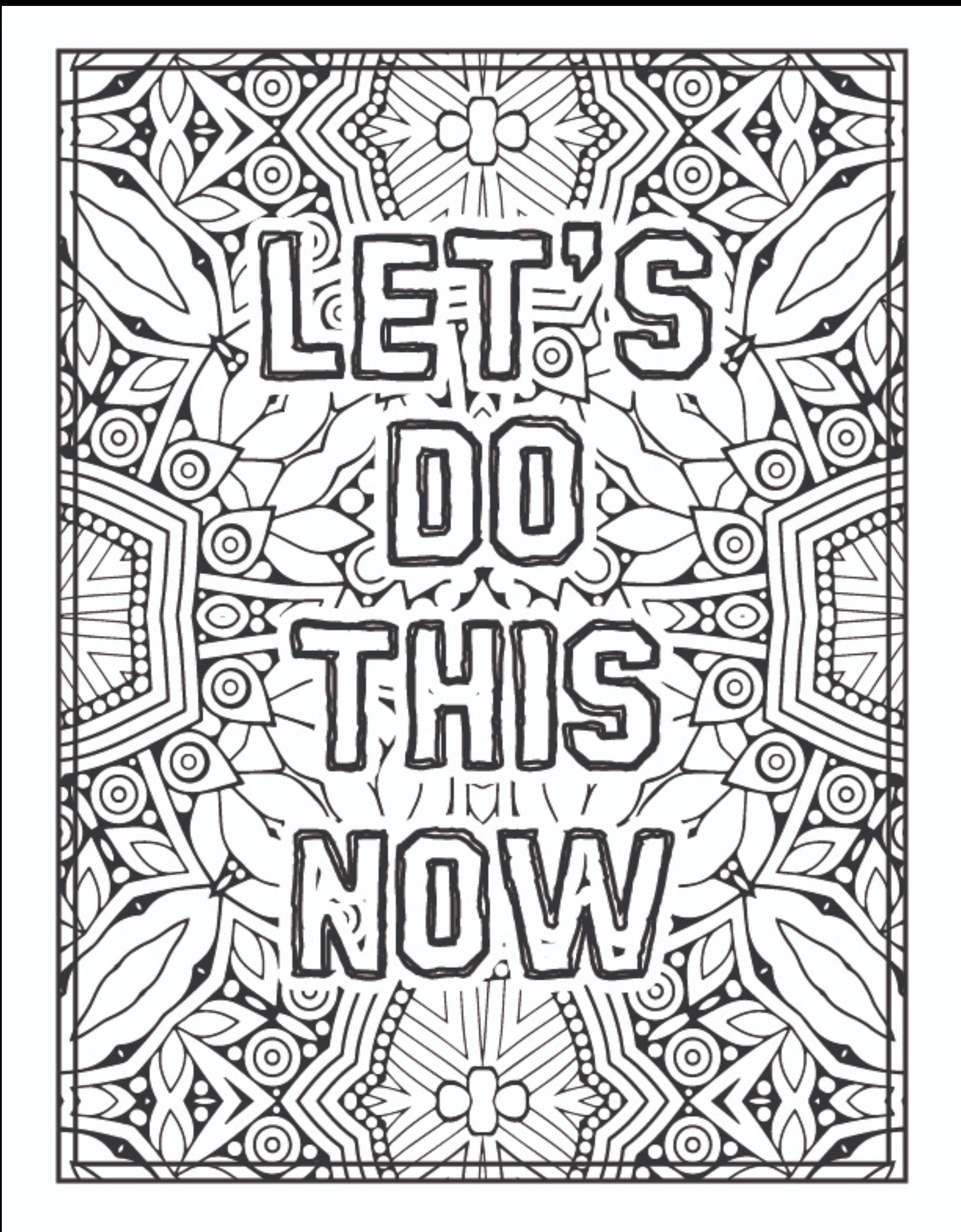 50 Inspirational Coloring Pages | Motivational Coloring Book Pages ...
