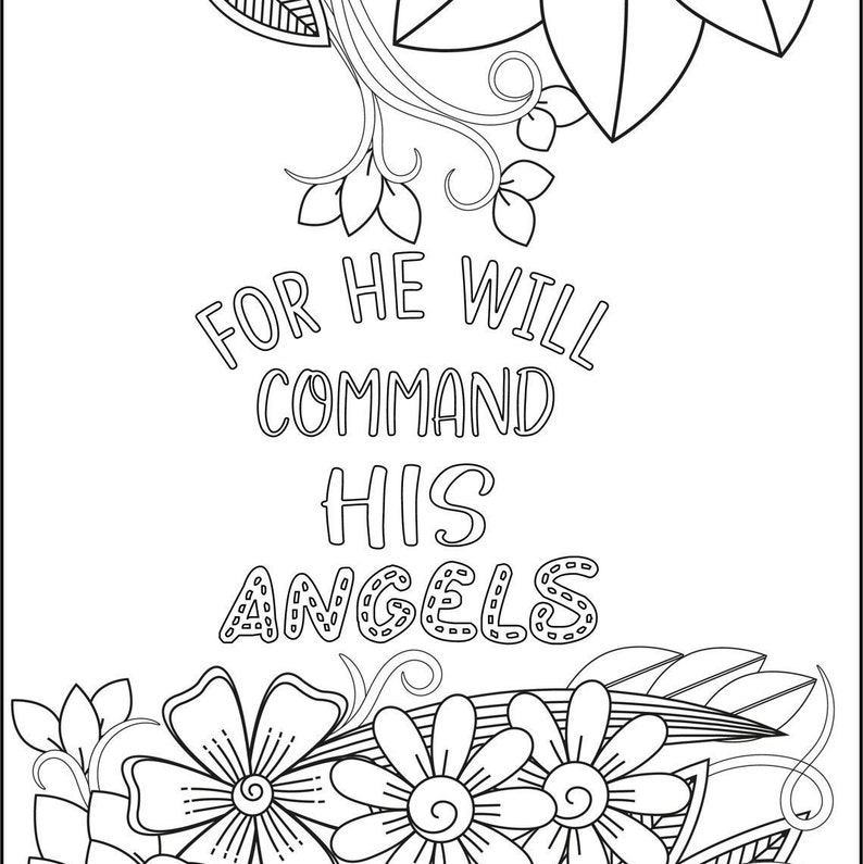 40 Bible Quote Coloring Pages | Christian Coloring Book Pages ...