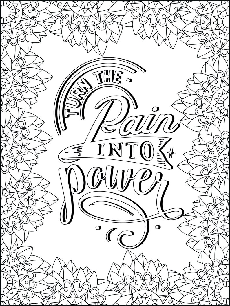 40 Inspirational Motivational Coloring Pages | Christian Coloring Book ...
