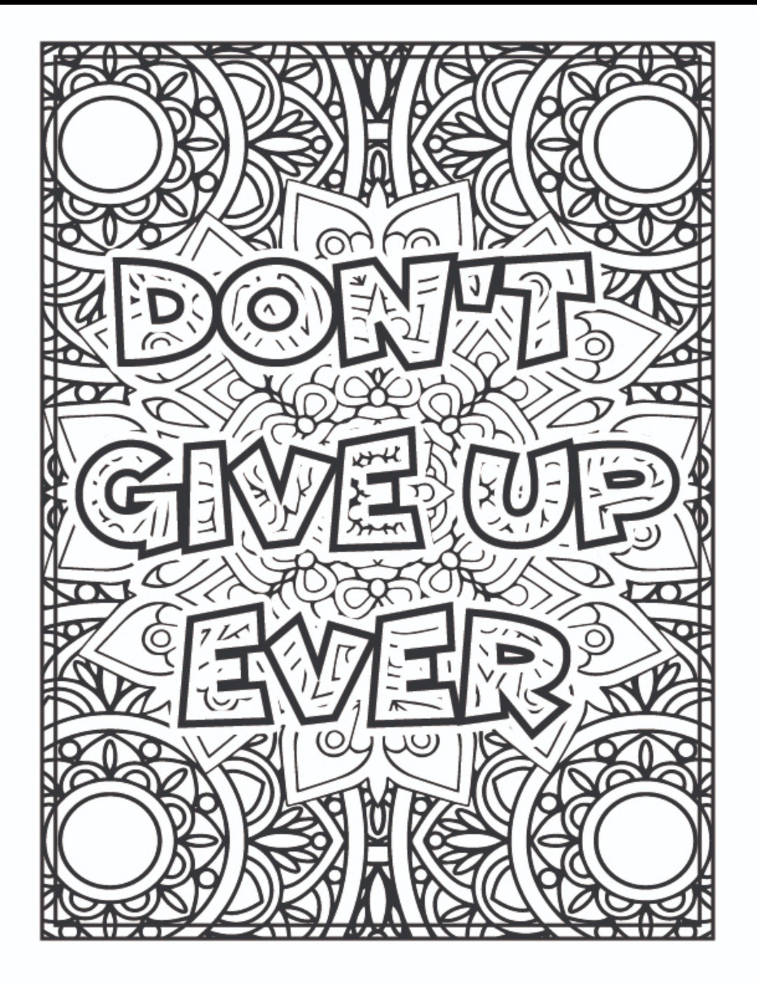 50 Inspirational Coloring Pages | Motivational Coloring Book Pages ...