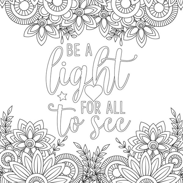 Bible Quote Coloring Pages - Etsy
