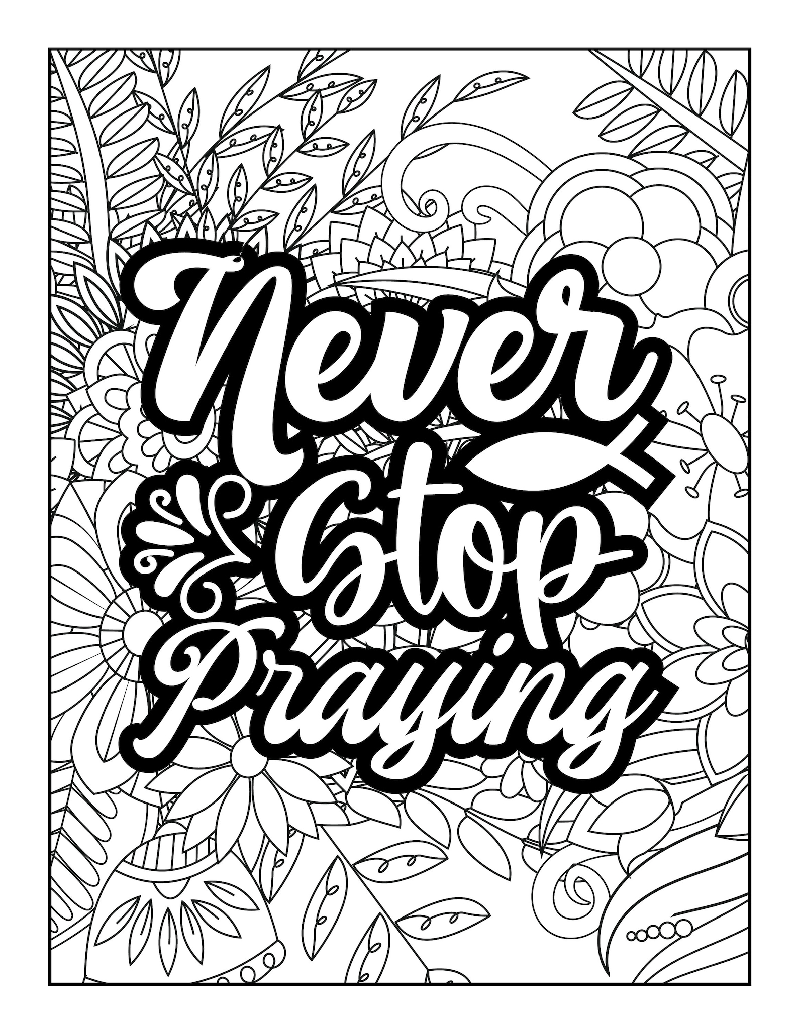 40 Christian Quotes Coloring Pages | Christian Coloring Book Pages ...