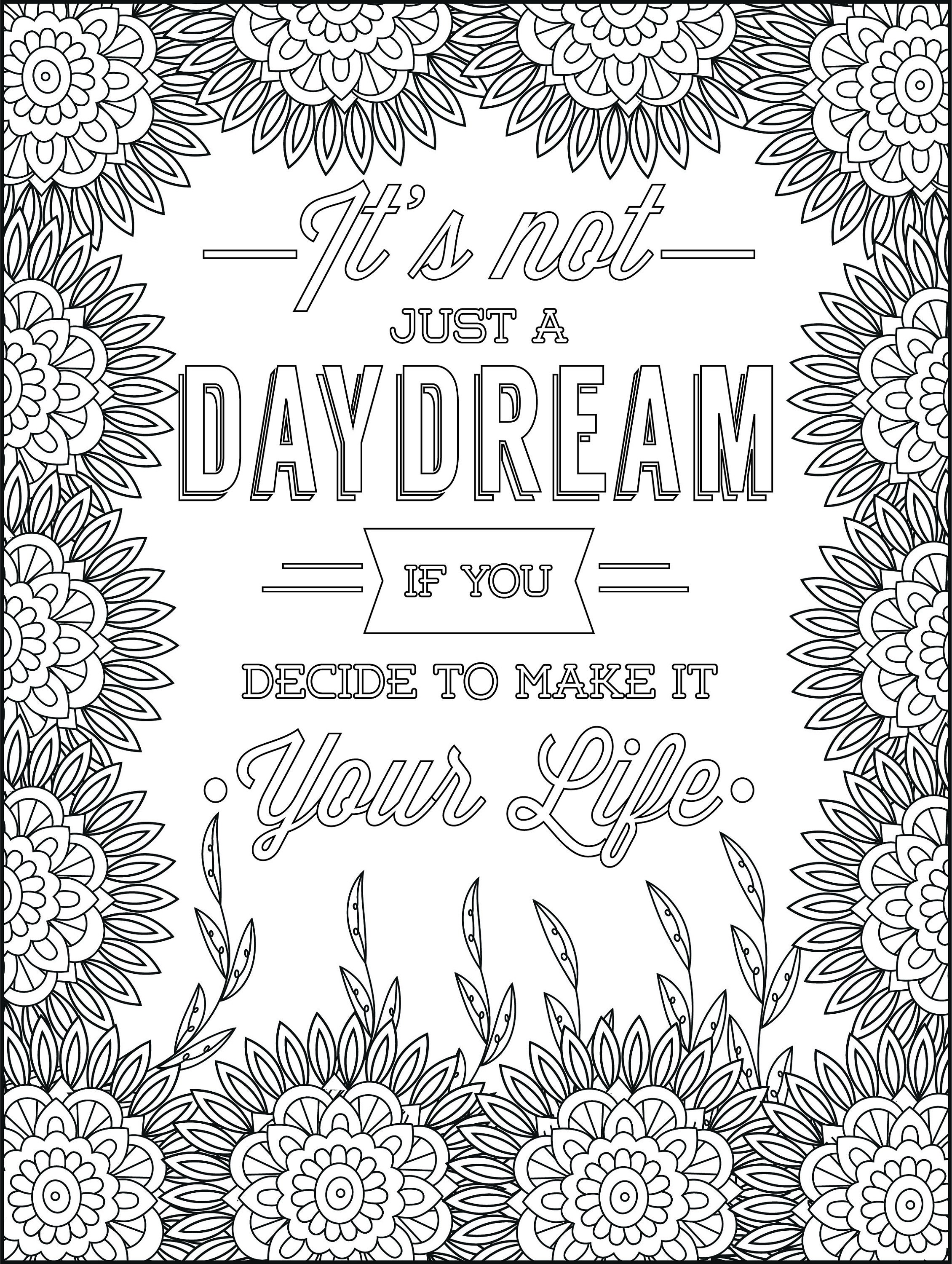 40 Inspirational Motivational Coloring Pages | Christian Coloring Book ...