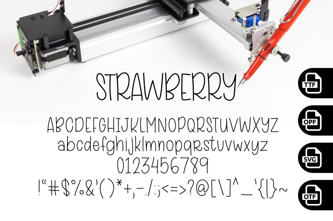 True Single Line Font Stroke Font Cricut Font Handwritten Font Sketch ...