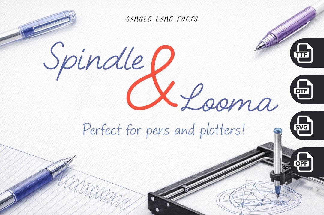 True Single Lines Font - Canvas Font - Cricut - Laser Font - Sketch ...