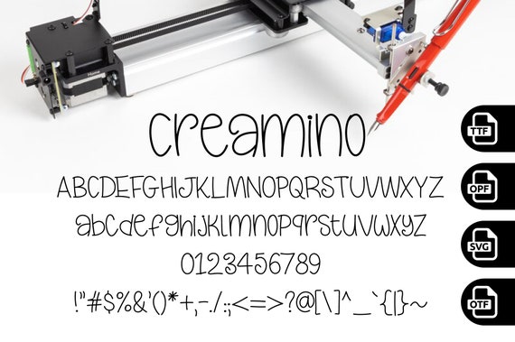 True Single Line Font Stroke Font Cricut Font | Etsy