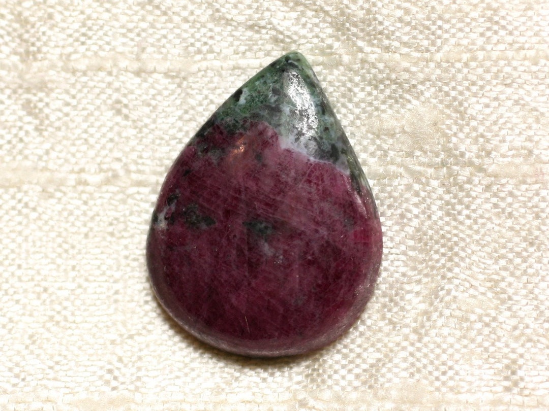 Cabochon Stone Ruby-zoisite Drop 26x20mm N1 4558550081117 - Etsy