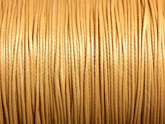 10 Meters Wire Cord Waxed Cotton Cord 0.8mm Beige Caramel - Etsy