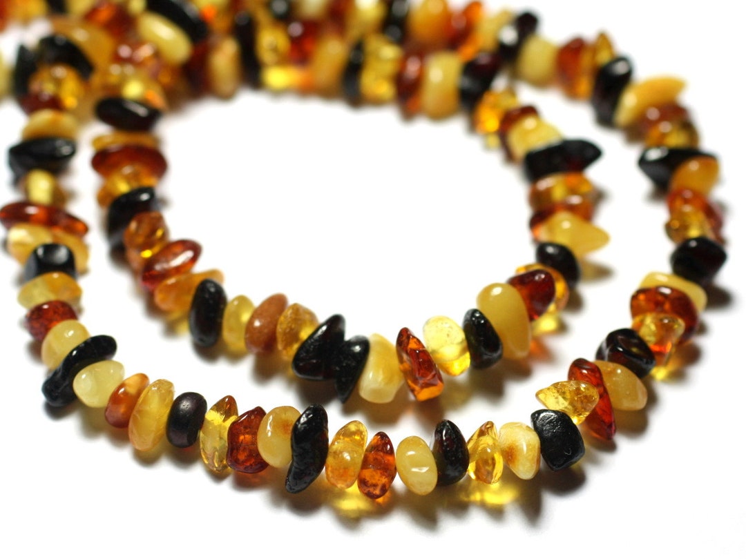 String 40cm 130pc Approx Natural Baltic Amber Stone Beads Rocailles ...