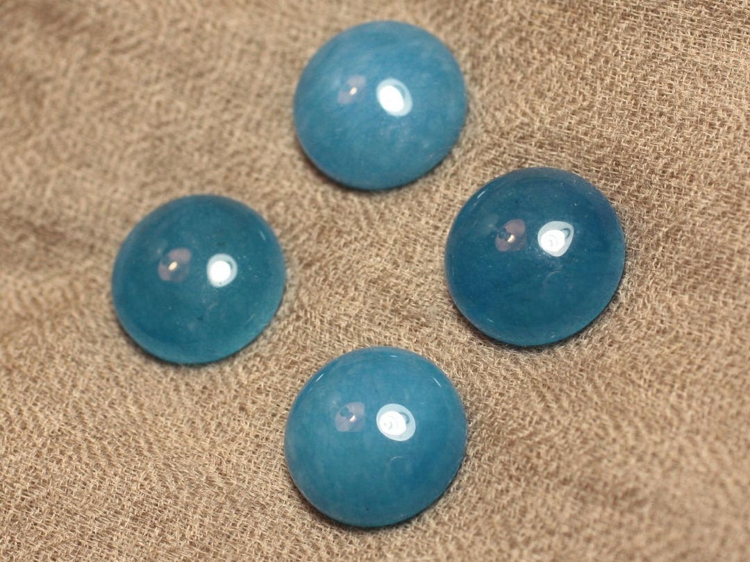 1pc - Stone Cabochon - Round Jade 20mm Azure Blue - 4558550027610 - Etsy
