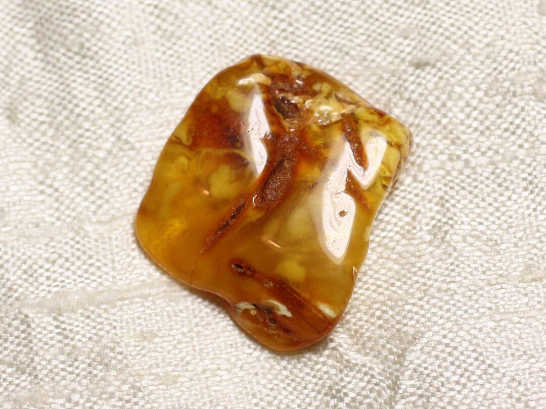N5 - Natural Amber Tumbled Stone Piece 25x22x6mm - 4558550088918 - Etsy
