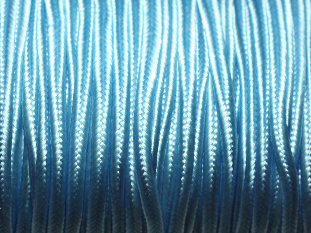 5 Meters - 2.5mm Satin Soutache Fabric Cord/string, Light Sky Blue ...