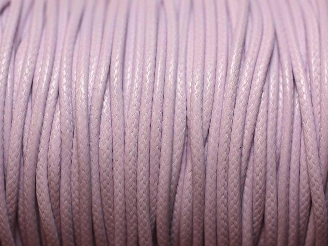 5 Meters Wire Rope Cord Waxed Cotton 1mm Purple Purple Lilac - Etsy