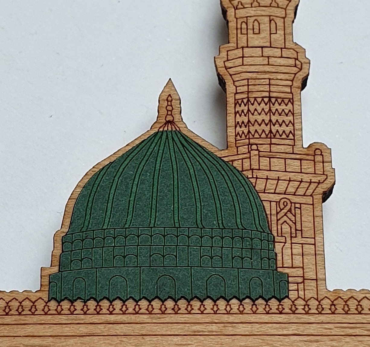Prophet's Mosque Magnet: Medina Wood Veneer Islamic Gift - Etsy