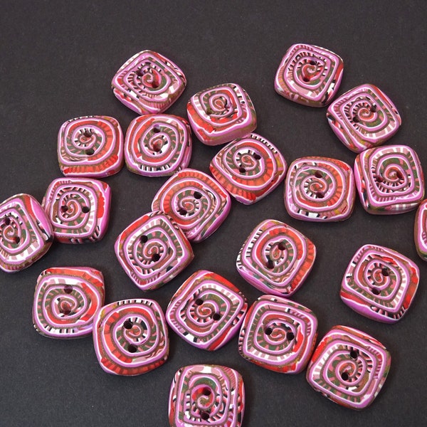 Pretty Pink Buttons - Etsy