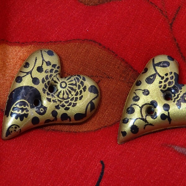 Polymer Clay Buttons - Etsy