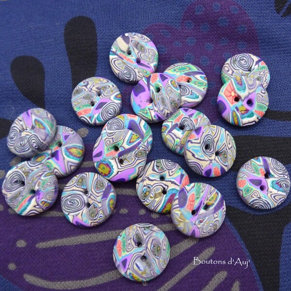 Polymer Clay Buttons - Etsy