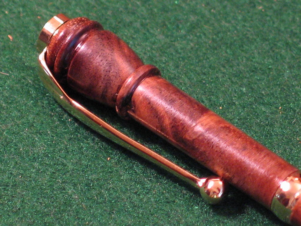 Handmade Claro Walnut Burl Twist Ballpoint Pen - Etsy