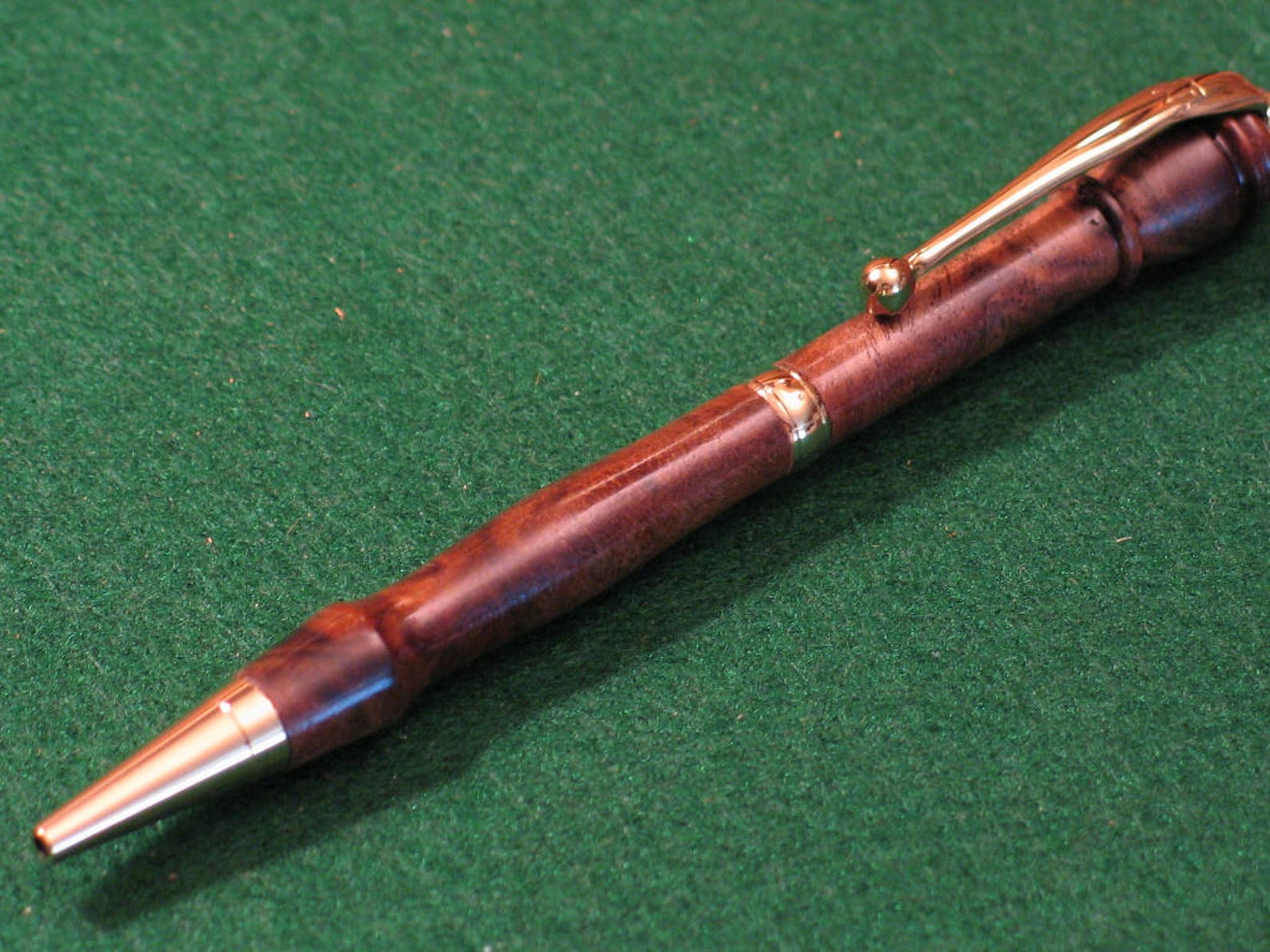 Handmade Claro Walnut Burl Twist Ballpoint Pen - Etsy