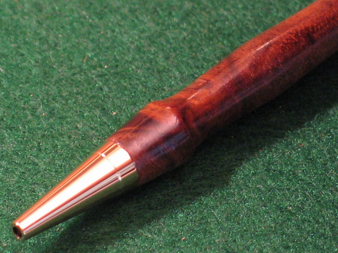Handmade Claro Walnut Burl Twist Ballpoint Pen - Etsy