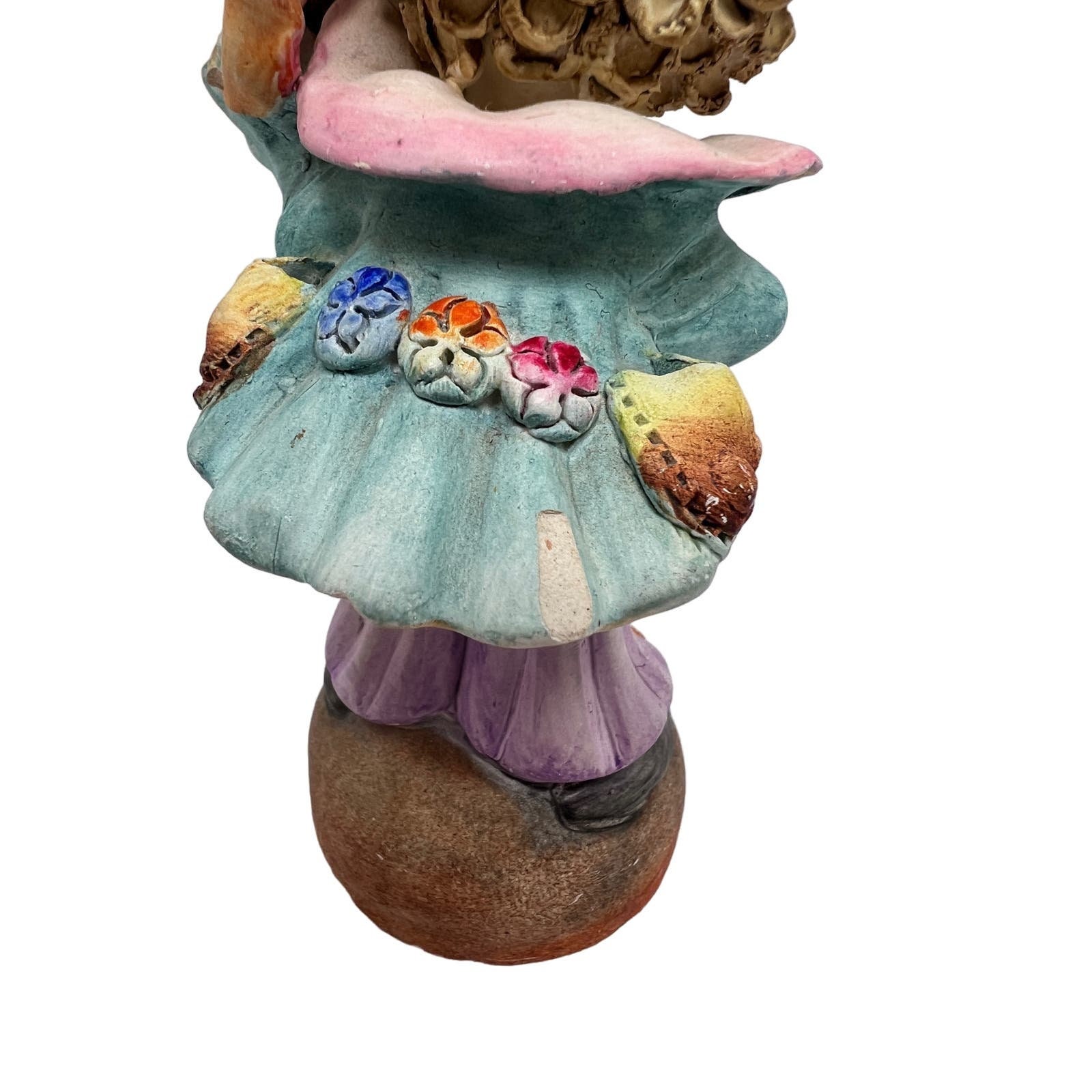 VTG Hecho A Mano Guzman Ceramic Clown Figurine Playing Banjo Made in ...