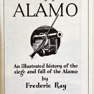 The Story of the Alamo by Frederic Ray - Etsy