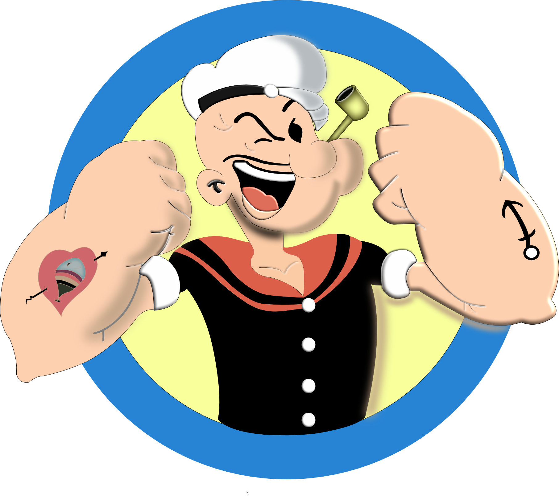 Popay 3D Farbvektor : Eps Svg Pdf Png Jpg für Laser CNC - Etsy Österreich