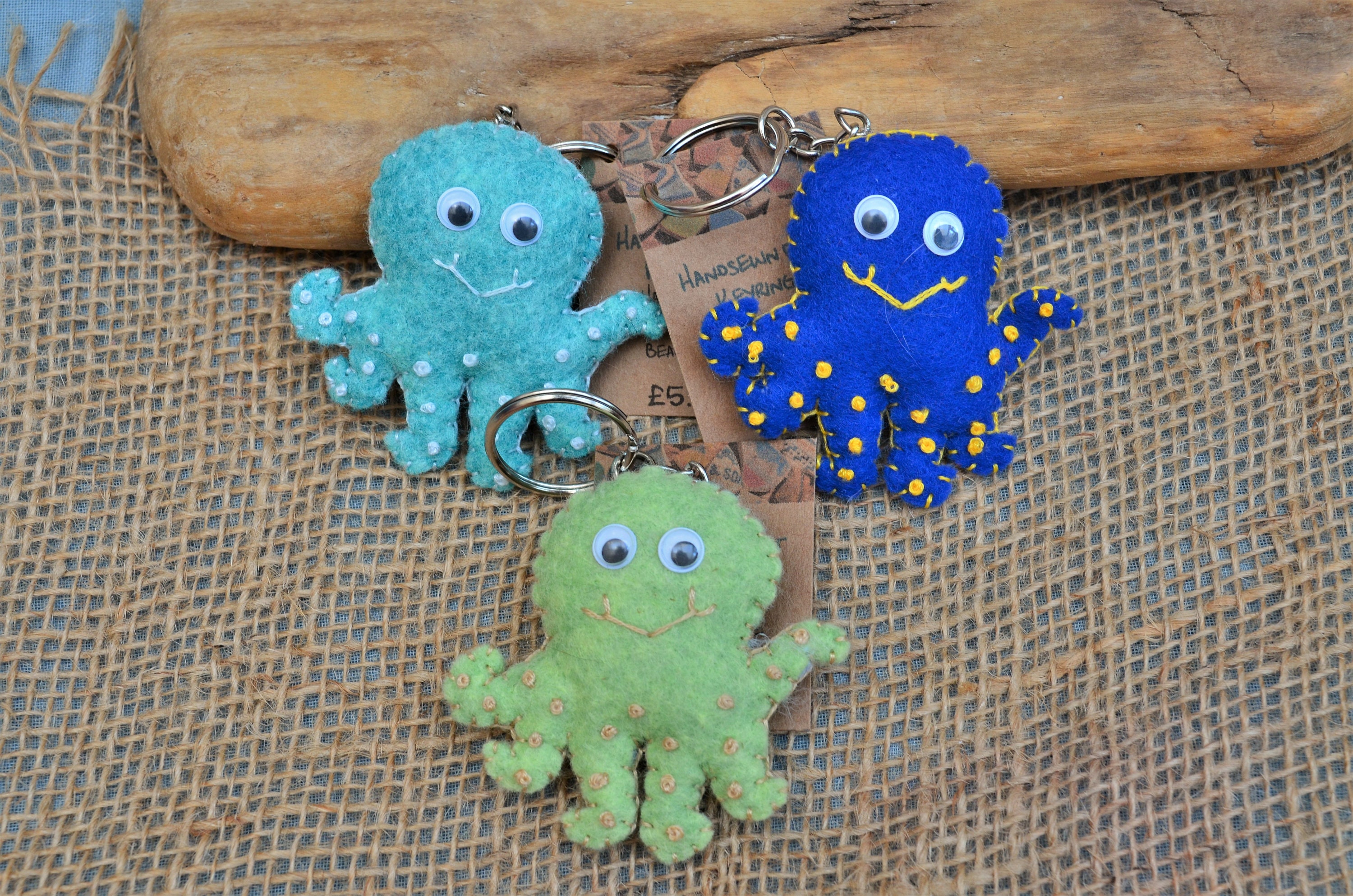 Whale Keyring, Hand Embroidered Felt Whale Keyrings, Ideal Whale Lovers ...