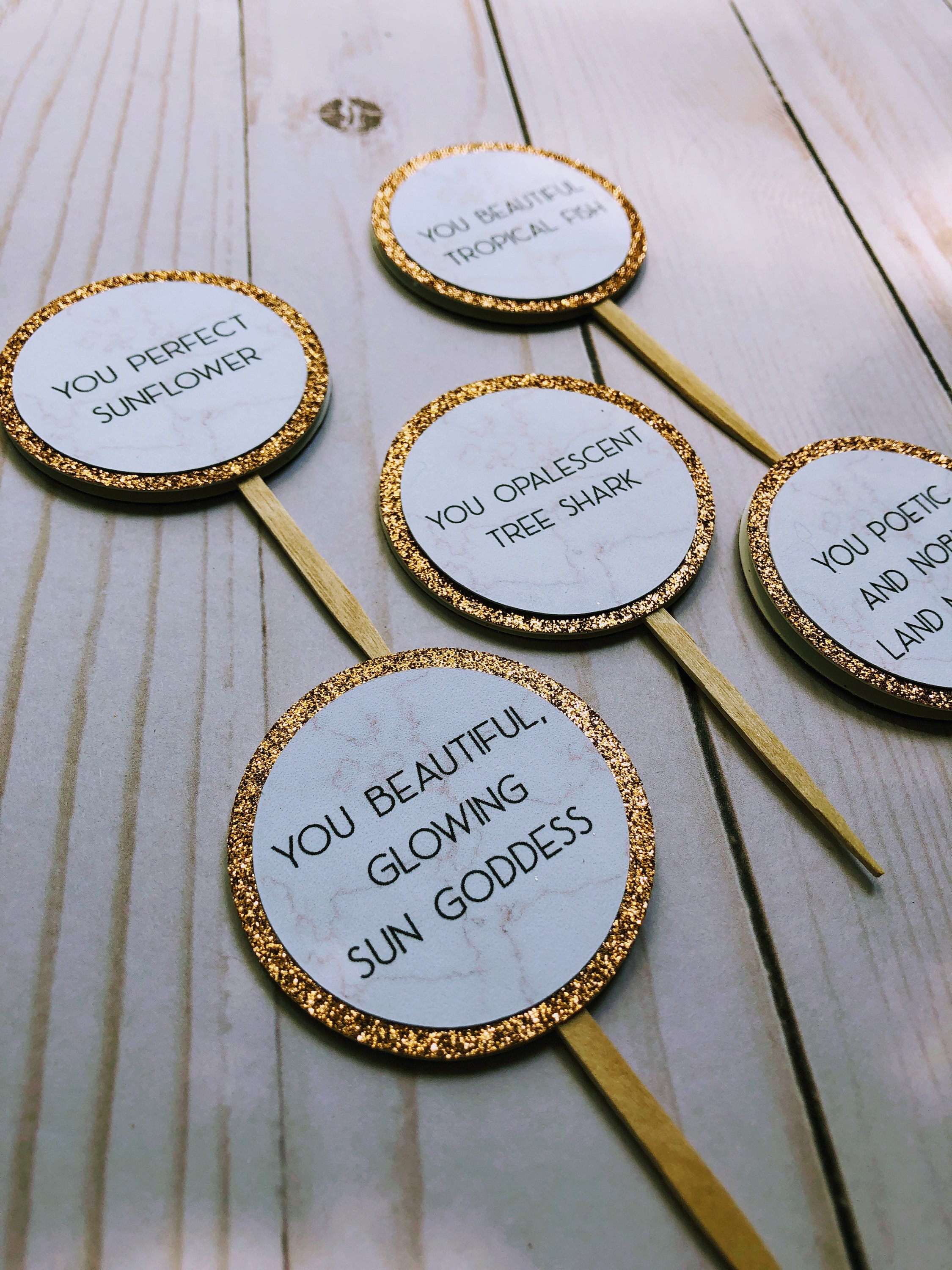 Leslie Knope Compliment Cupcake Toppers Parks and Rec - Etsy