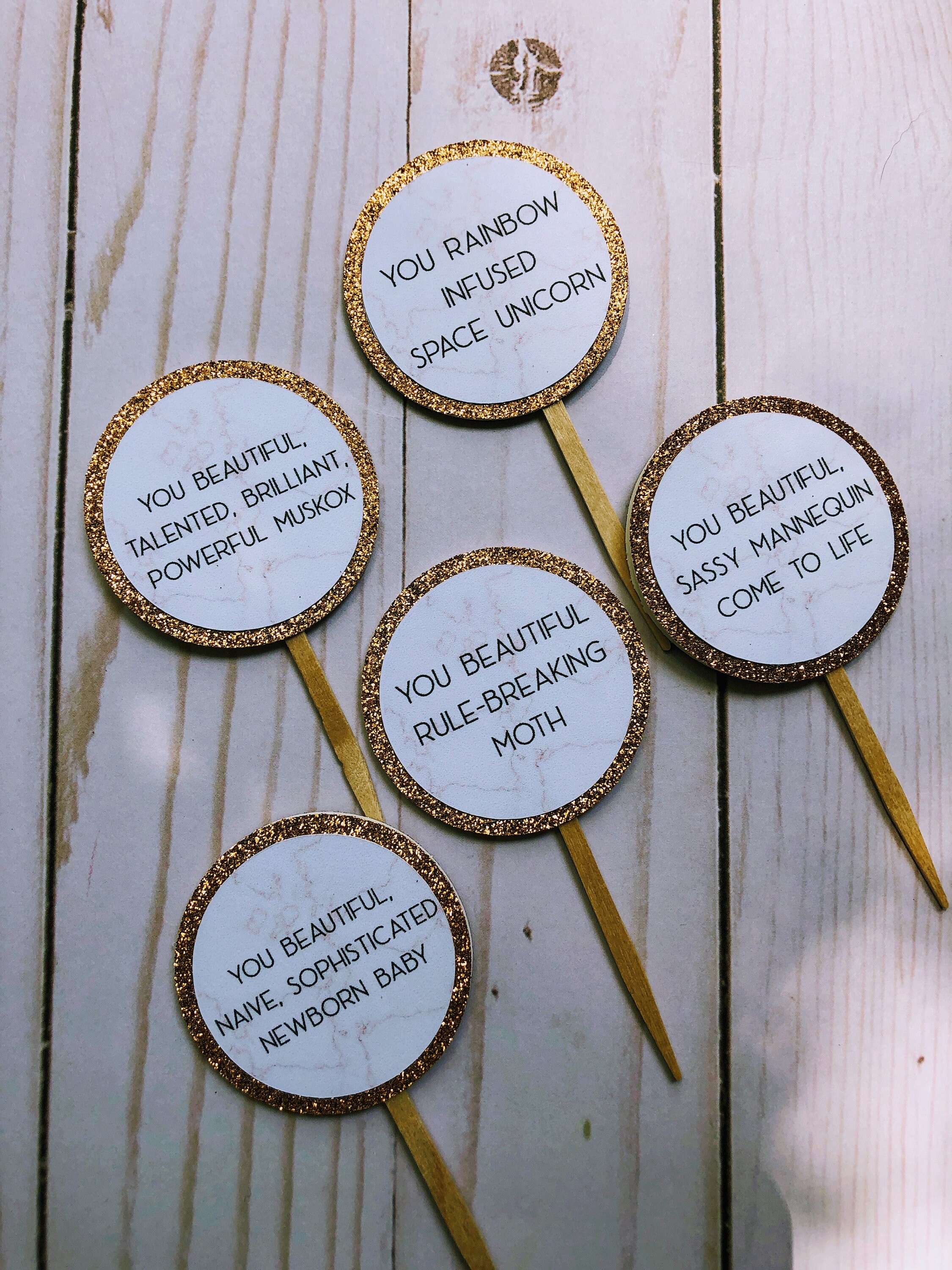 Leslie Knope Compliment Cupcake Toppers Parks and Rec - Etsy