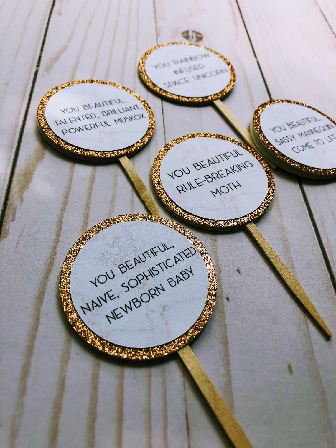 Leslie Knope Compliment Cupcake Toppers Parks and Rec - Etsy