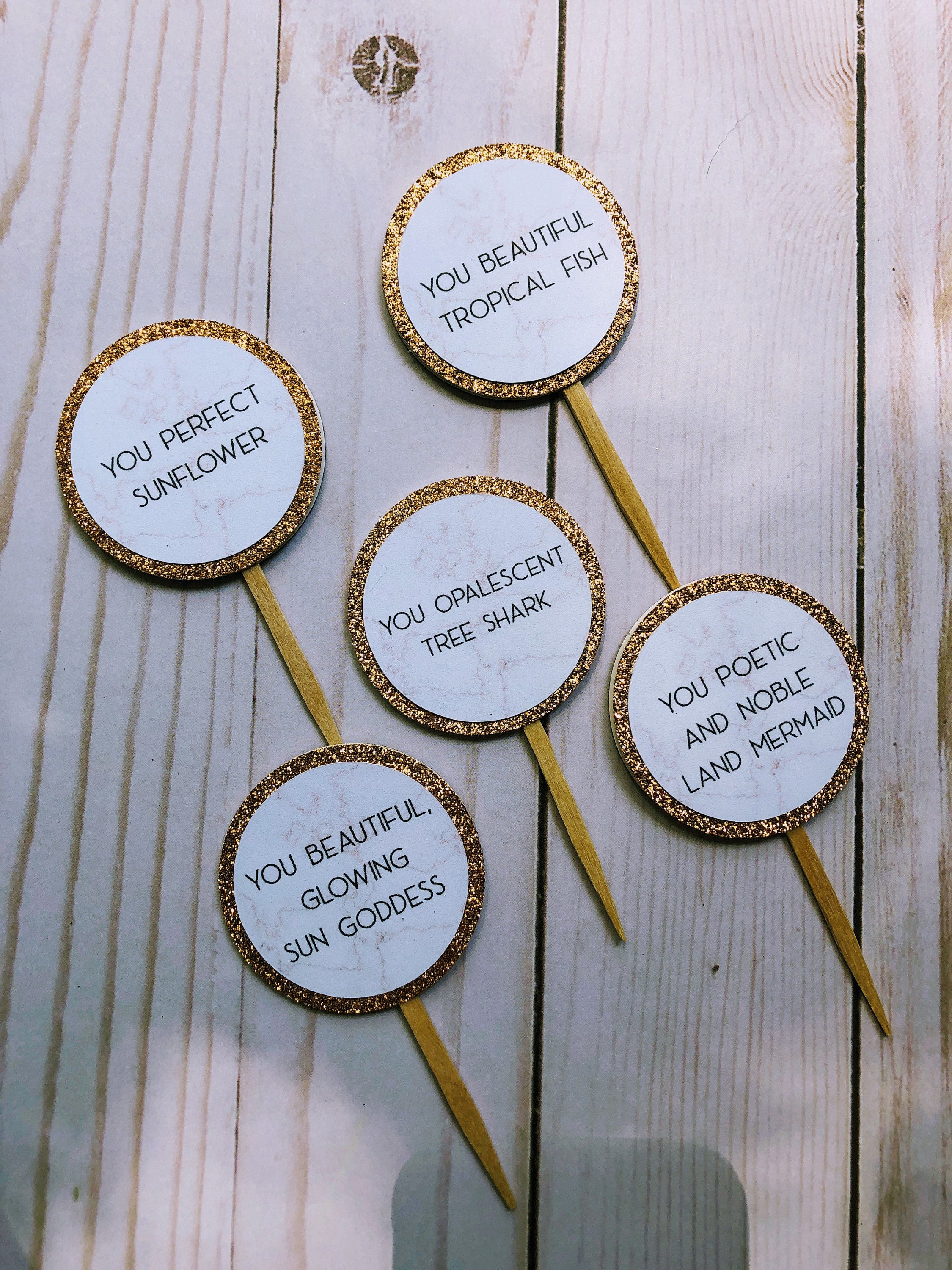 Leslie Knope Compliment Cupcake Toppers Parks and Rec - Etsy