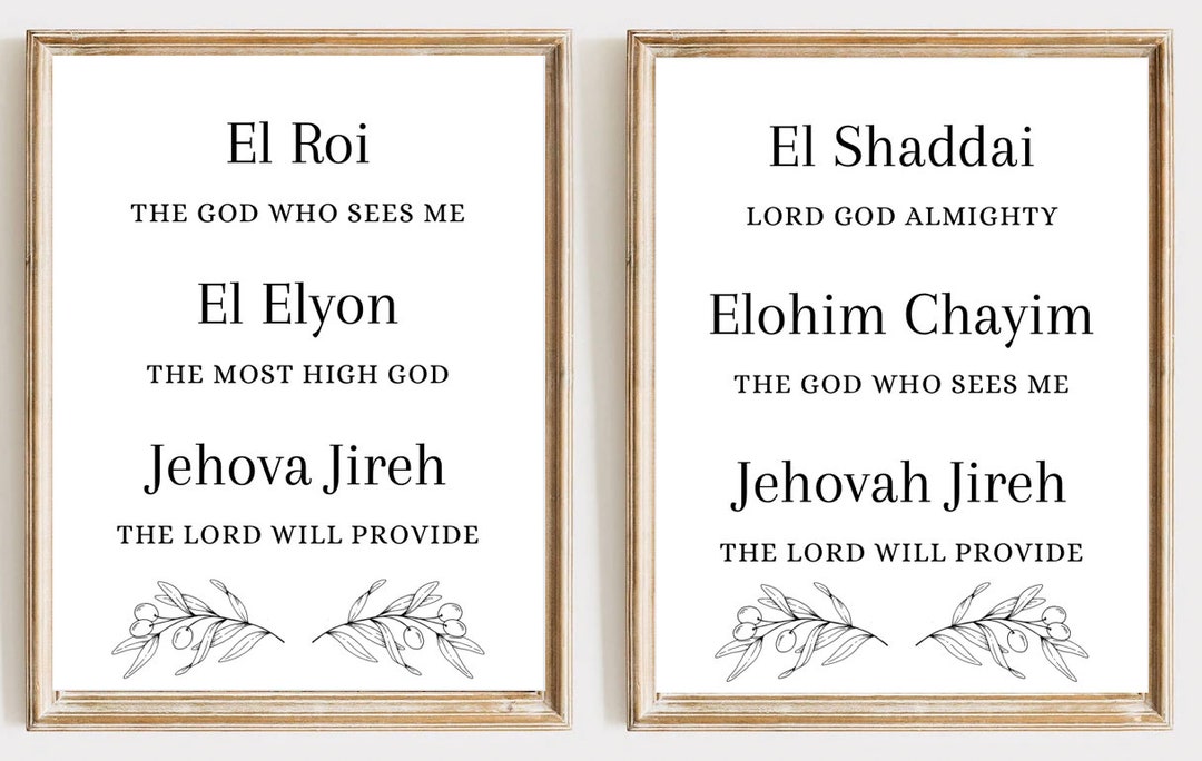 Minimalist List of Jesus Titles-wall Art-printable-christian - Etsy