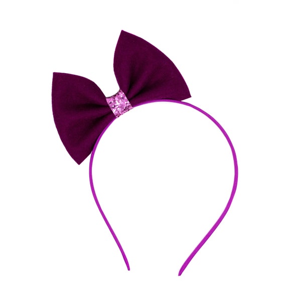 Plum Betty Solid Color Betty Bows Stand Up Bow Big Bow | Etsy