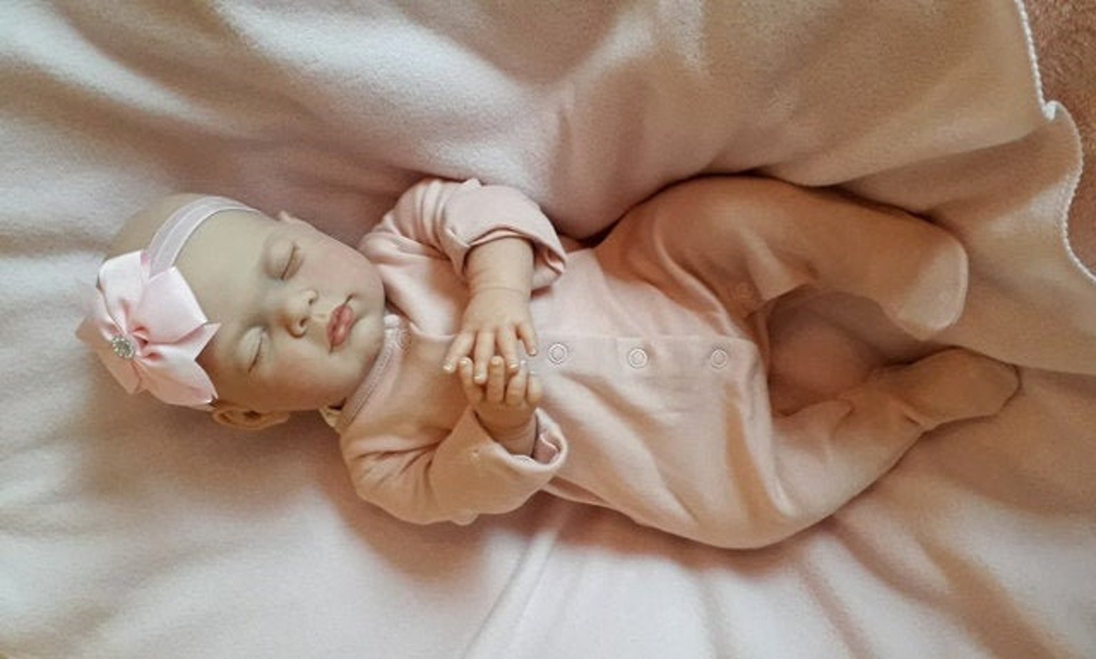 UK Realistic Mottled Skin Sleeping Reborn Baby Girl Doll | Etsy UK