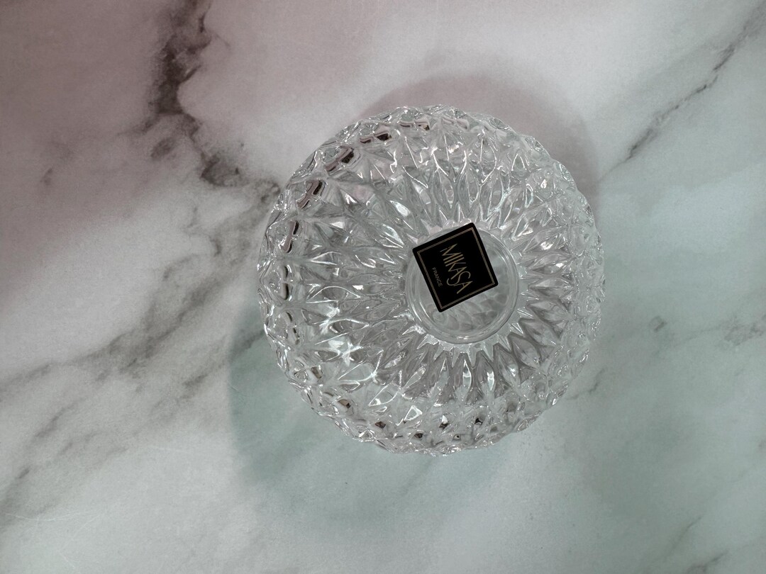 Vintage Mikasa Crystal Glass Liberty Covered Trinket Box Dish - Etsy