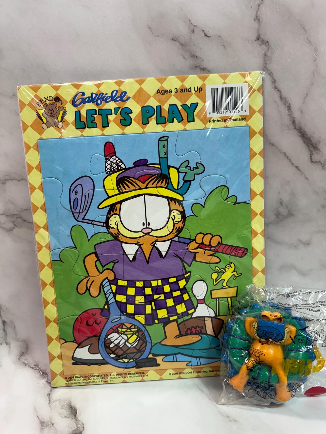 Vintage Bendon Garfield Cat Golf Puzzle - Etsy