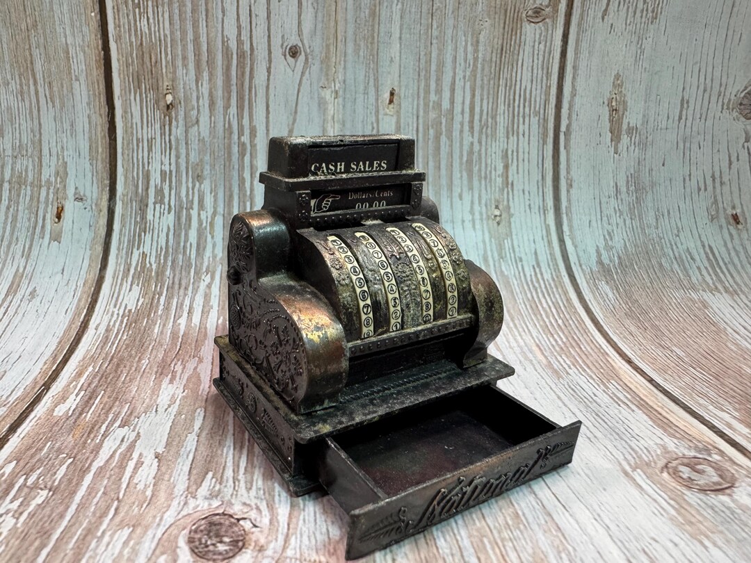 Vintage Metal Miniature Cash Register Pencil Sharpener - Etsy