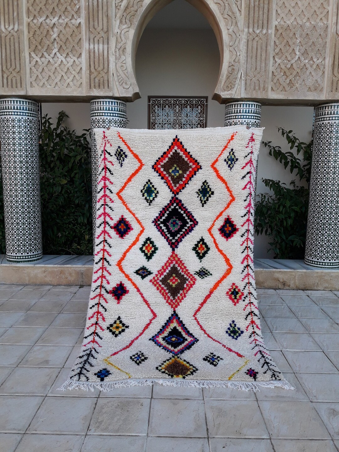 Azilal Carpet, Authentic Moroccan Handmade Berber Rug Azilal, Azila 8'2 ...
