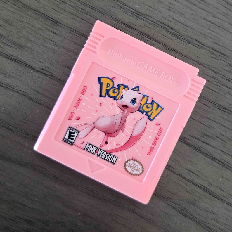 PKMN Mew- Pink Version- UV Printed GB Cart - Etsy