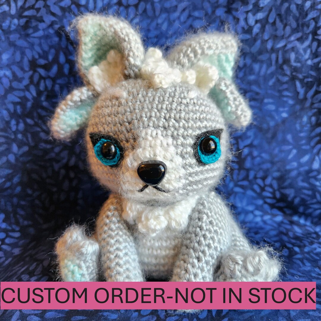 Palia Inspired Snowy Palcat Crocheted Plushie. CUSTOM ORDER - Etsy