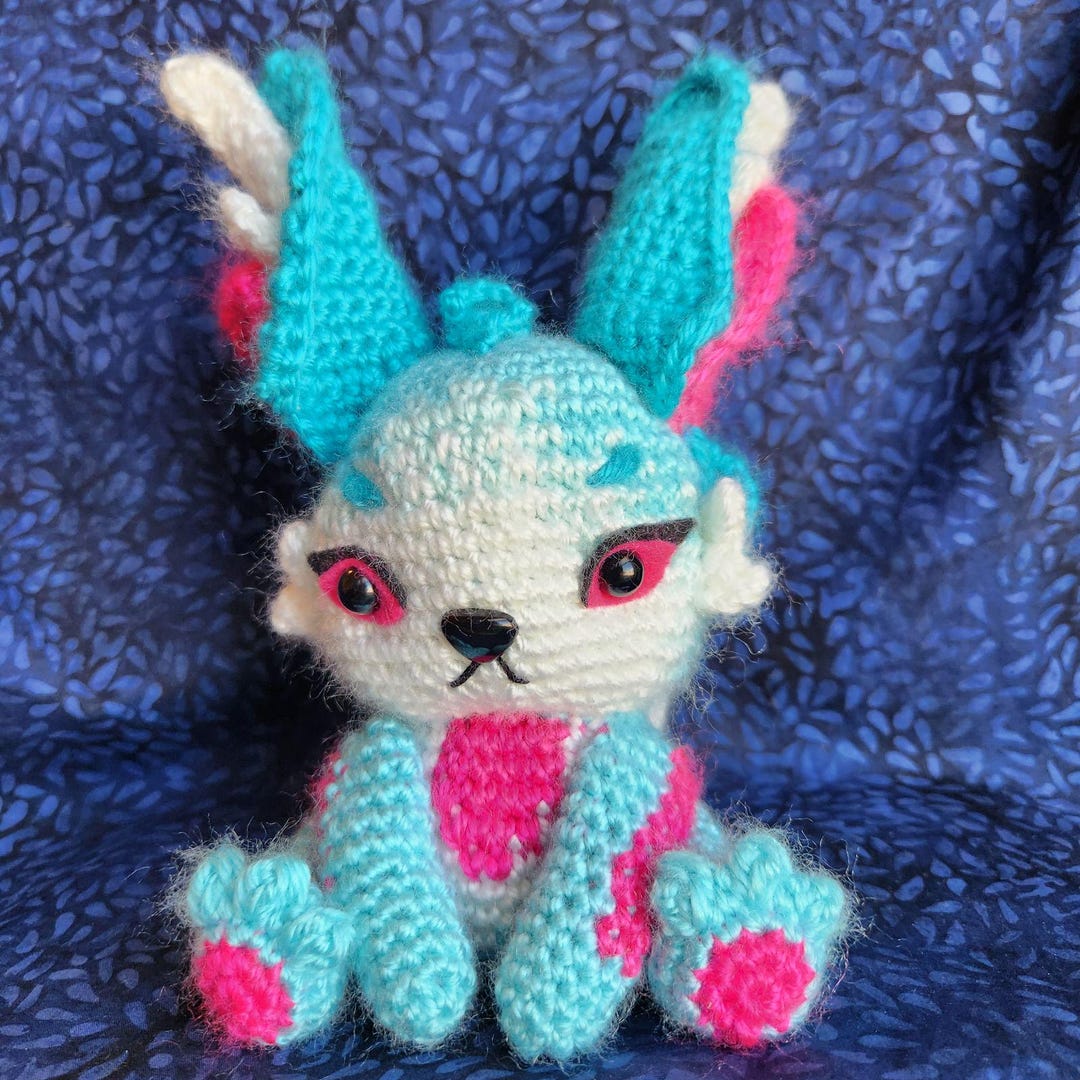 Palia Inspired Spring Flutterfox Crocheted Plushie - Etsy