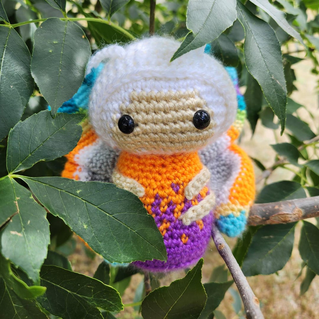 Palia Inspired Rainbow Tipped Butterfly Crocheted Plushie. - Etsy