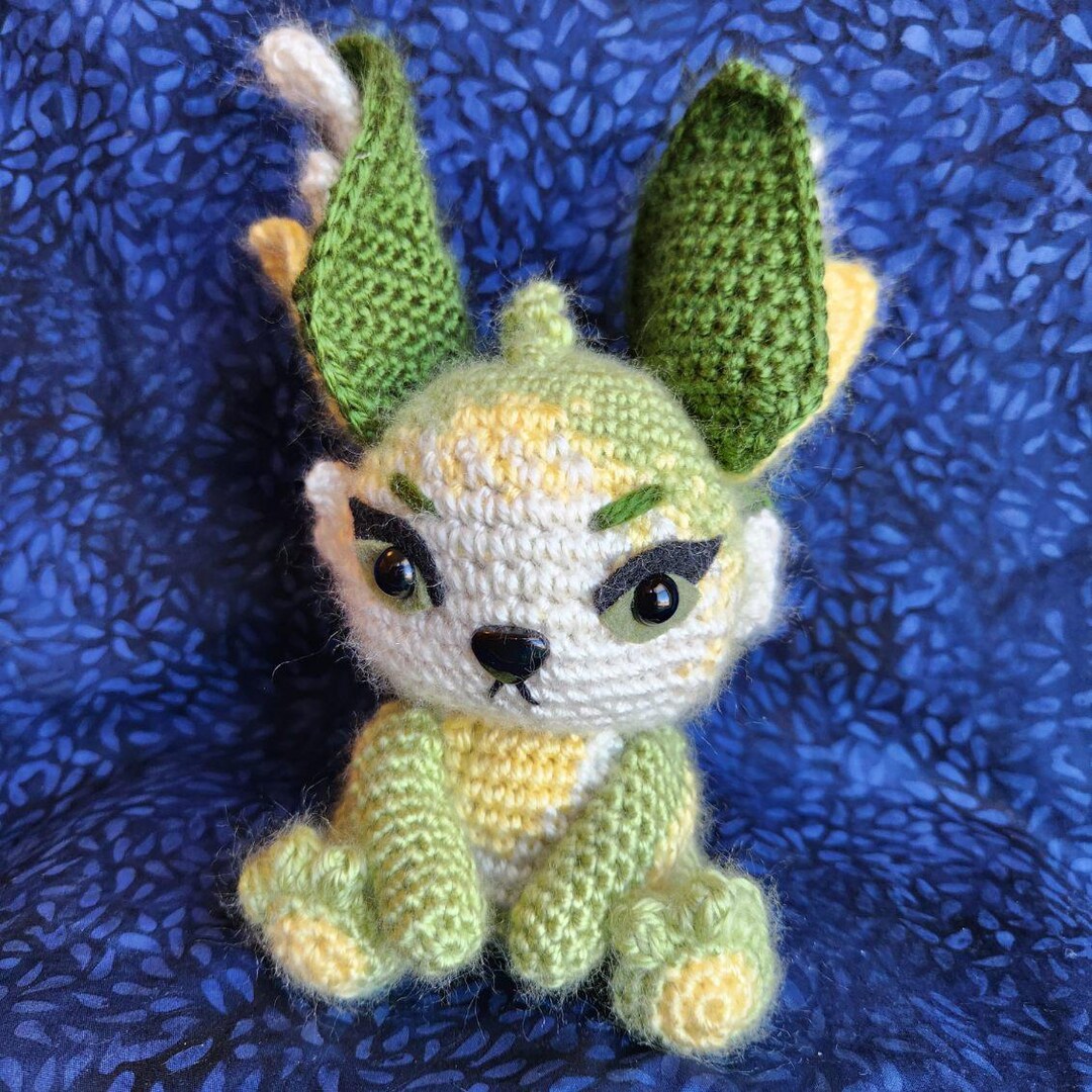 Palia Inspired Leafy Flutterfox Crocheted Plushie. - Etsy