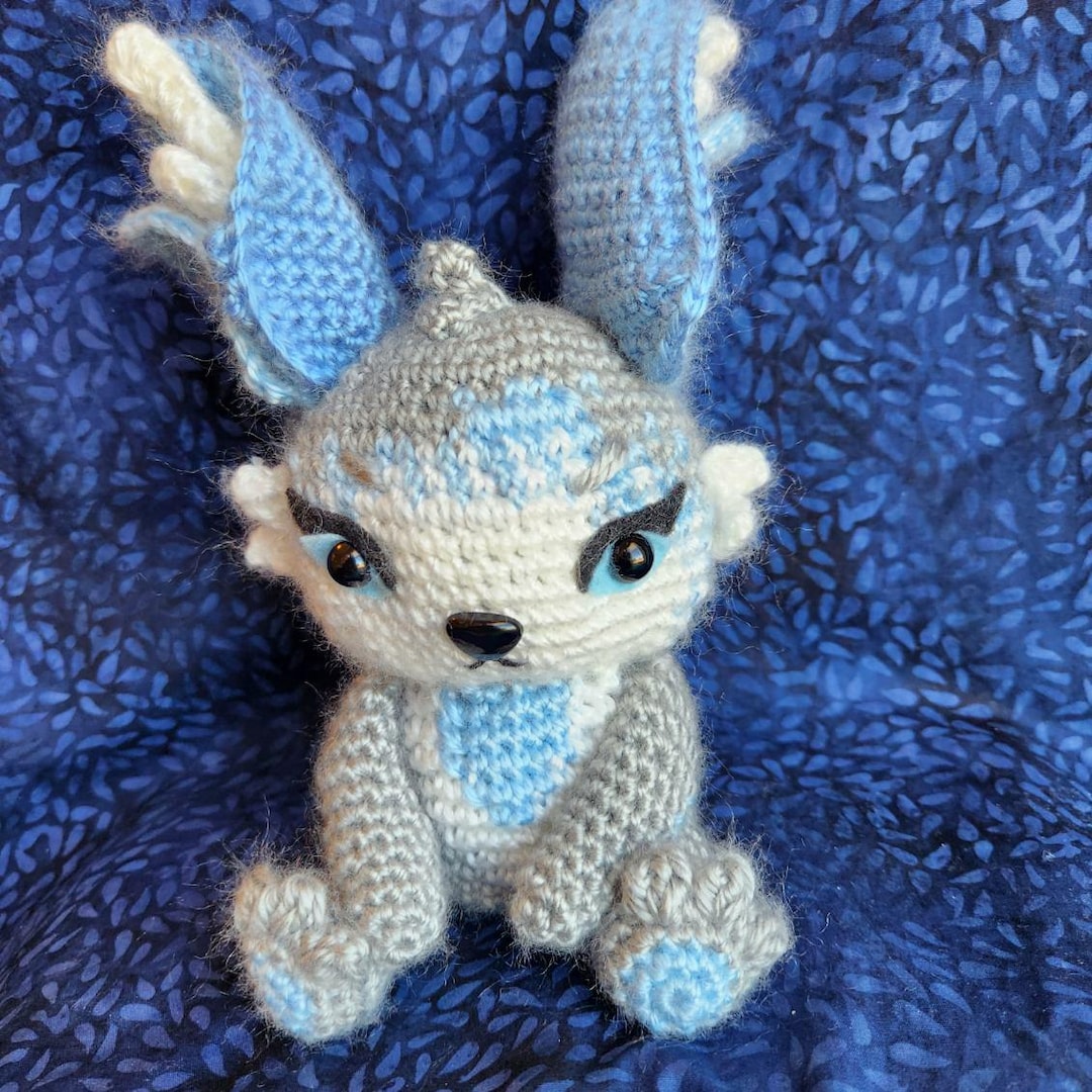 Palia Inspired Winter Flutterfox Crocheted Plushie - Etsy