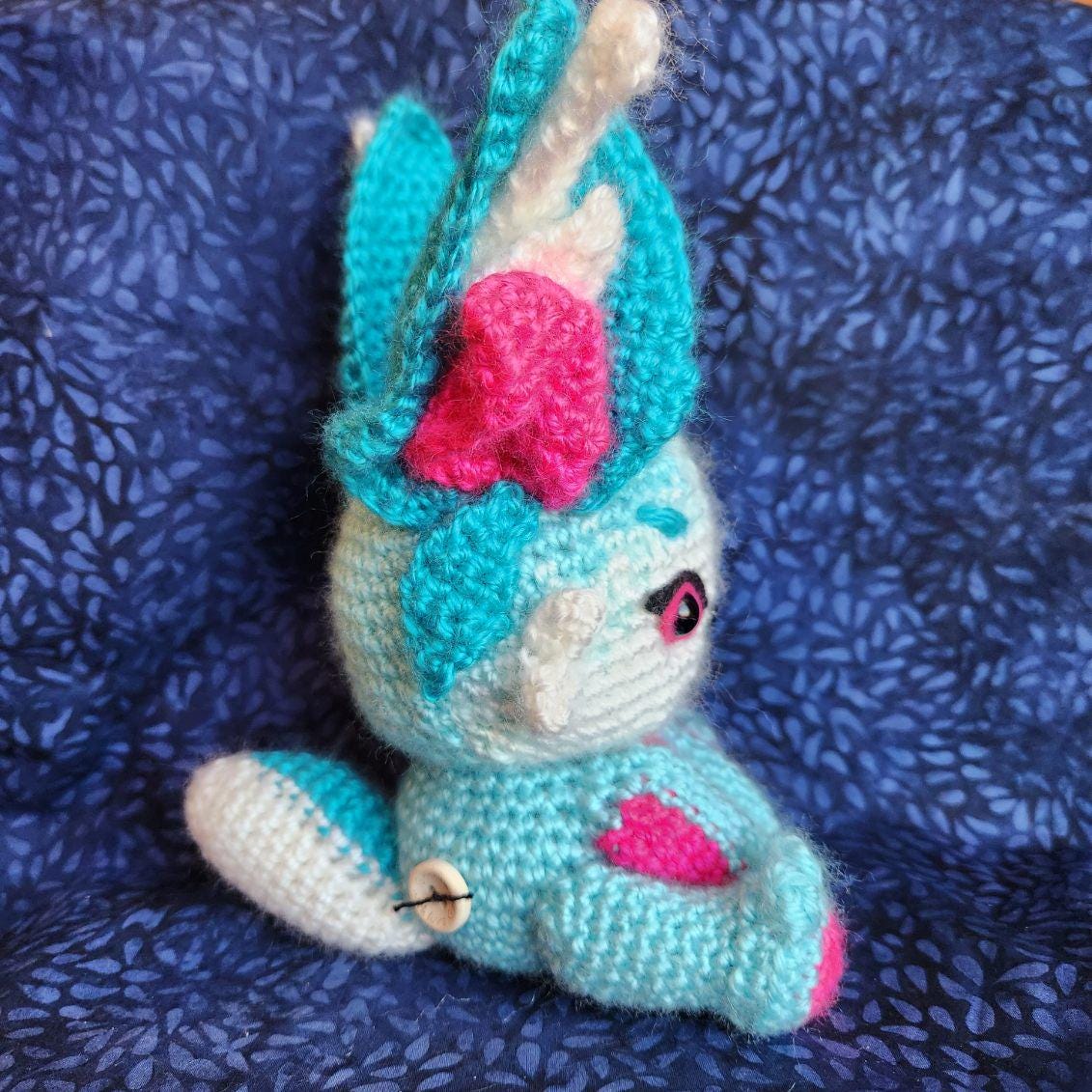Palia Inspired Spring Flutterfox Crocheted Plushie. CUSTOM ORDER - Etsy