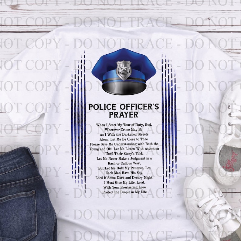 Policeman's Prayer-police Heroes-support Police-cop Prayer - Etsy