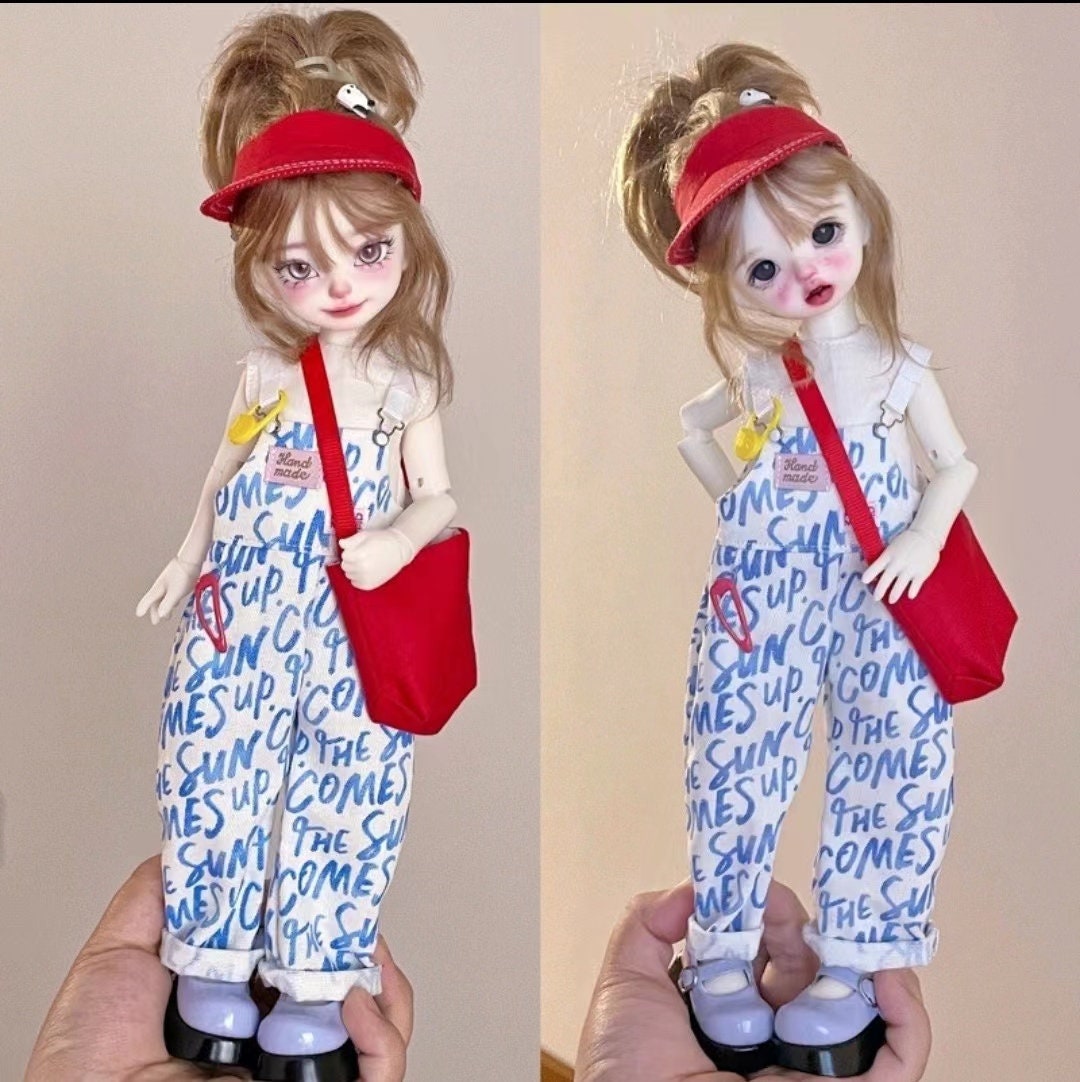 Fashion Girl Bjd Doll Costume 1/6 Overalls Suit Doll Clothes Customized ...